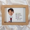 캘리그라피 직업 캐리커처 큰 얼굴 사진 액자 생신 생일 취업 취직 임용 승진 퇴직 퇴임 기념 축하 응원 감사